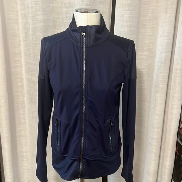 ALO Yoga | Jackets & Coats | Alo Navy Blue Jacket Small | Poshmark